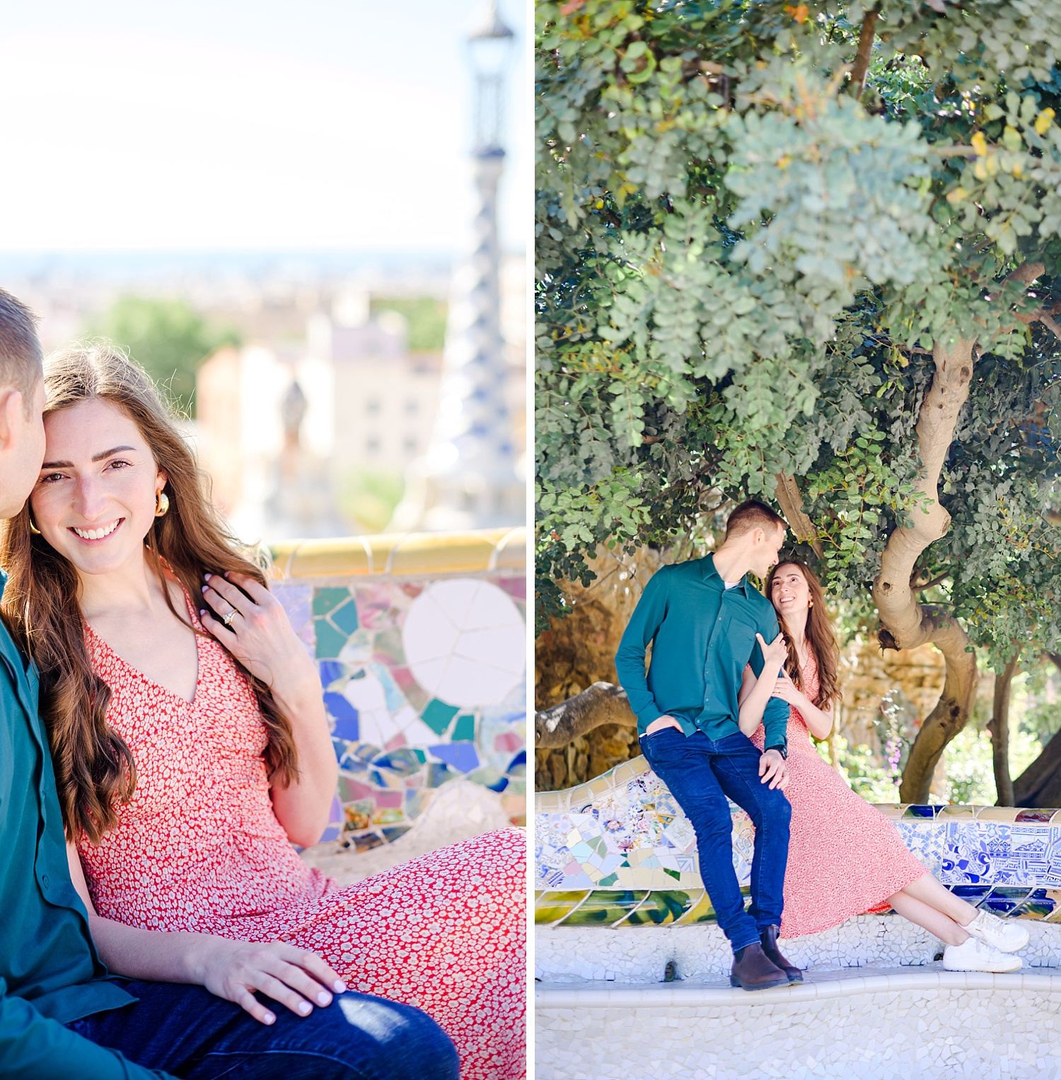 Cadie and Connor’s Honeymoon | Park Güell Barcelona, Spain - MaggShots ...