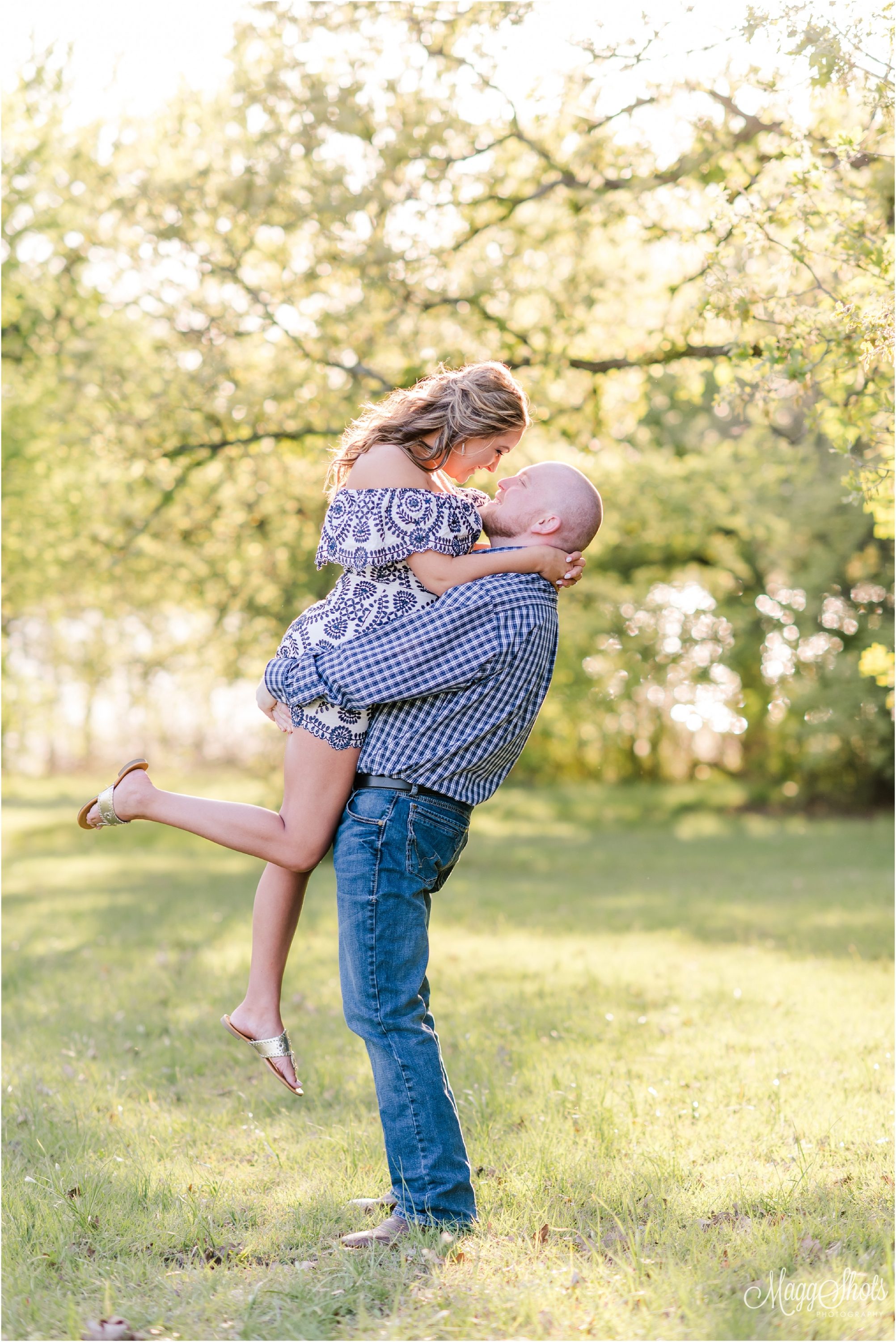 Shelby & Tyler's Engagements at Pilot Knoll Park Maggshots Photography