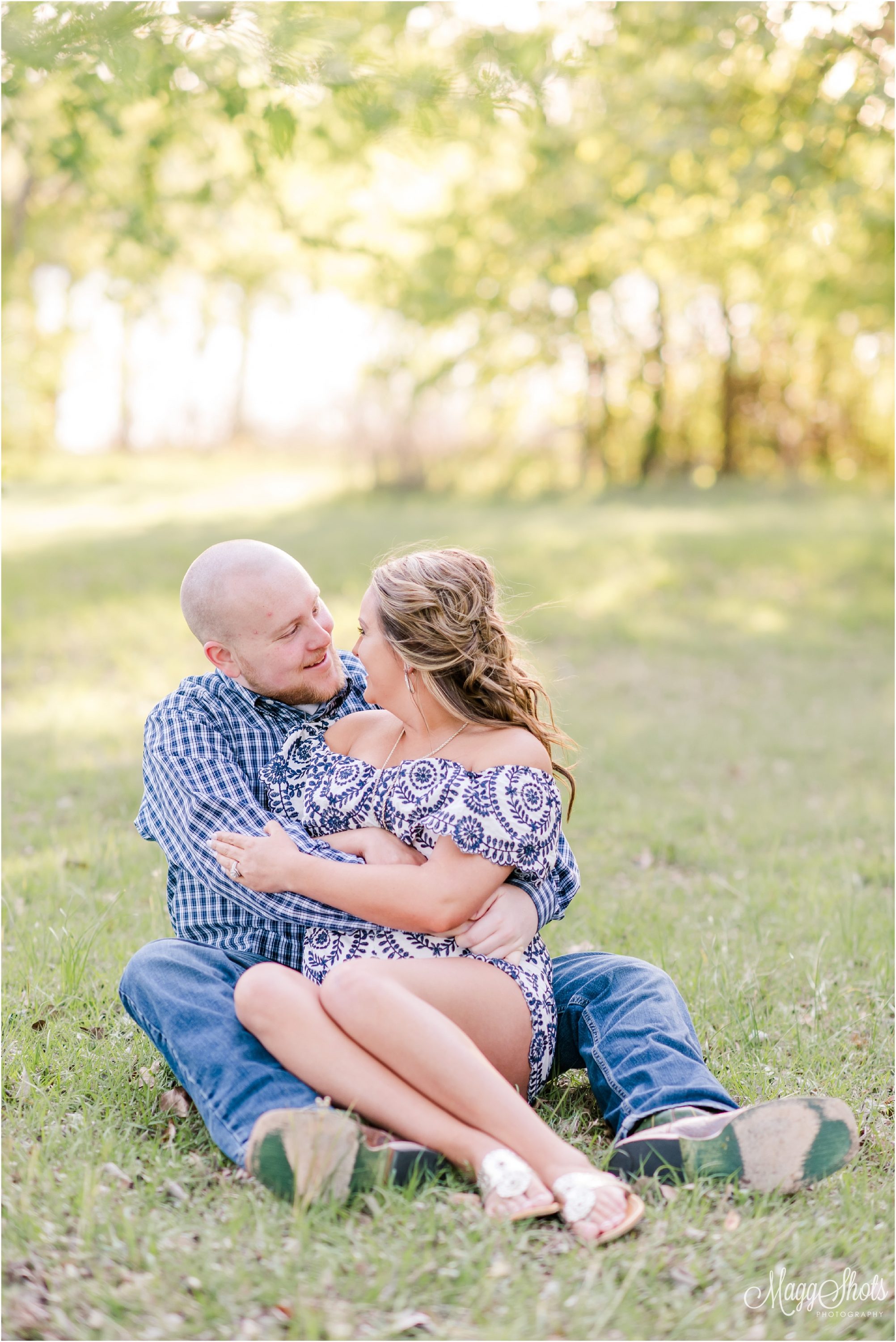 Shelby & Tyler's Engagements at Pilot Knoll Park Maggshots Photography
